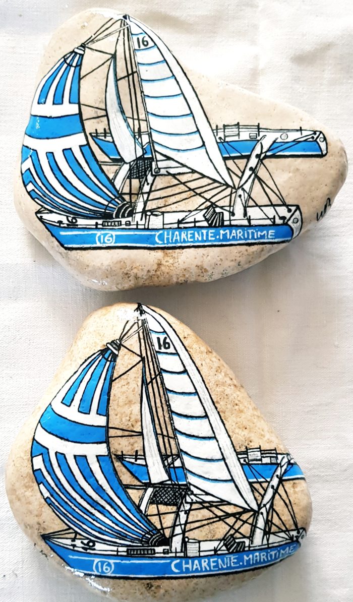 Galet gros bateaux personnalisés - Les Galets de VirginieWonder